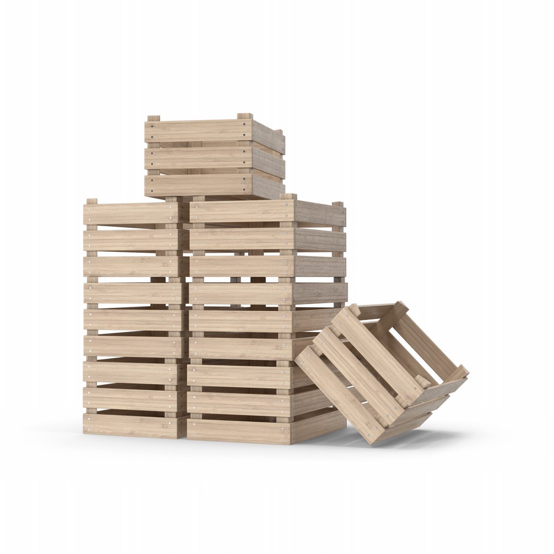 Stack Of Wooden Crates 3D - TurboSquid 2121342