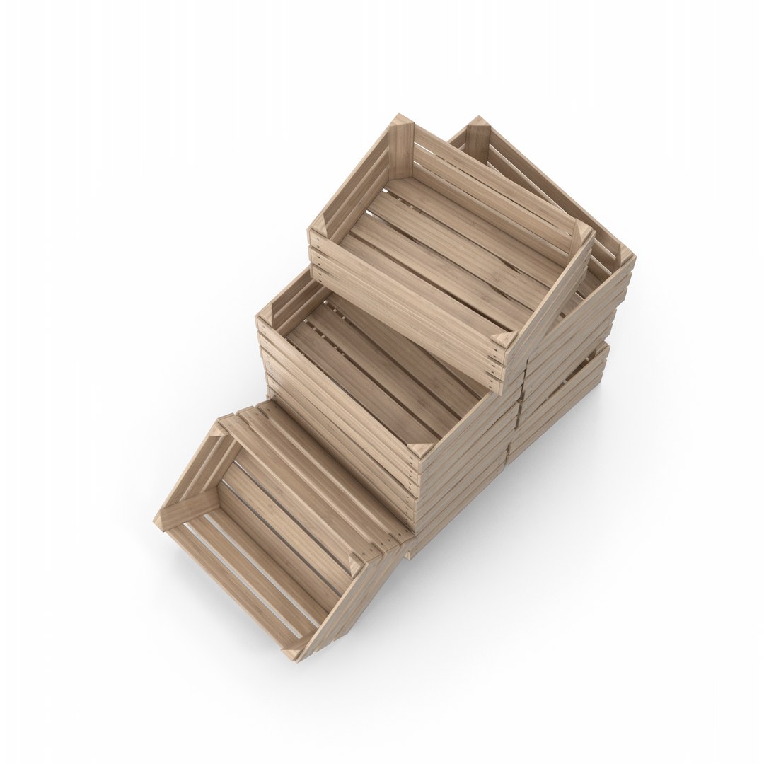 Stack Of Wooden Crates 3D - TurboSquid 2121342