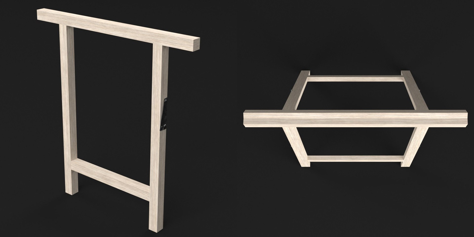 3D Trestle Support 1 Model - TurboSquid 1998875