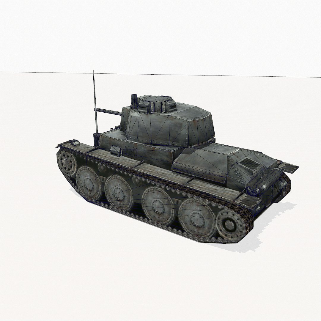 3d Model Stridsvagn 41 Strv Tank