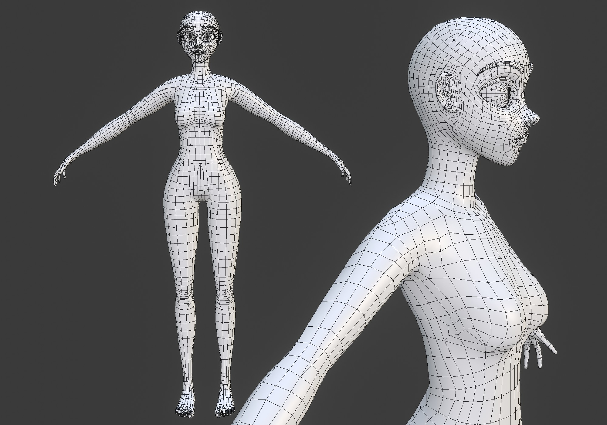 Frauenkörper 3D-Modell - TurboSquid 1883076