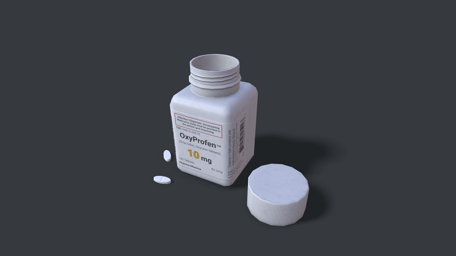 Pills Oxyprofen 3D - TurboSquid 1727129