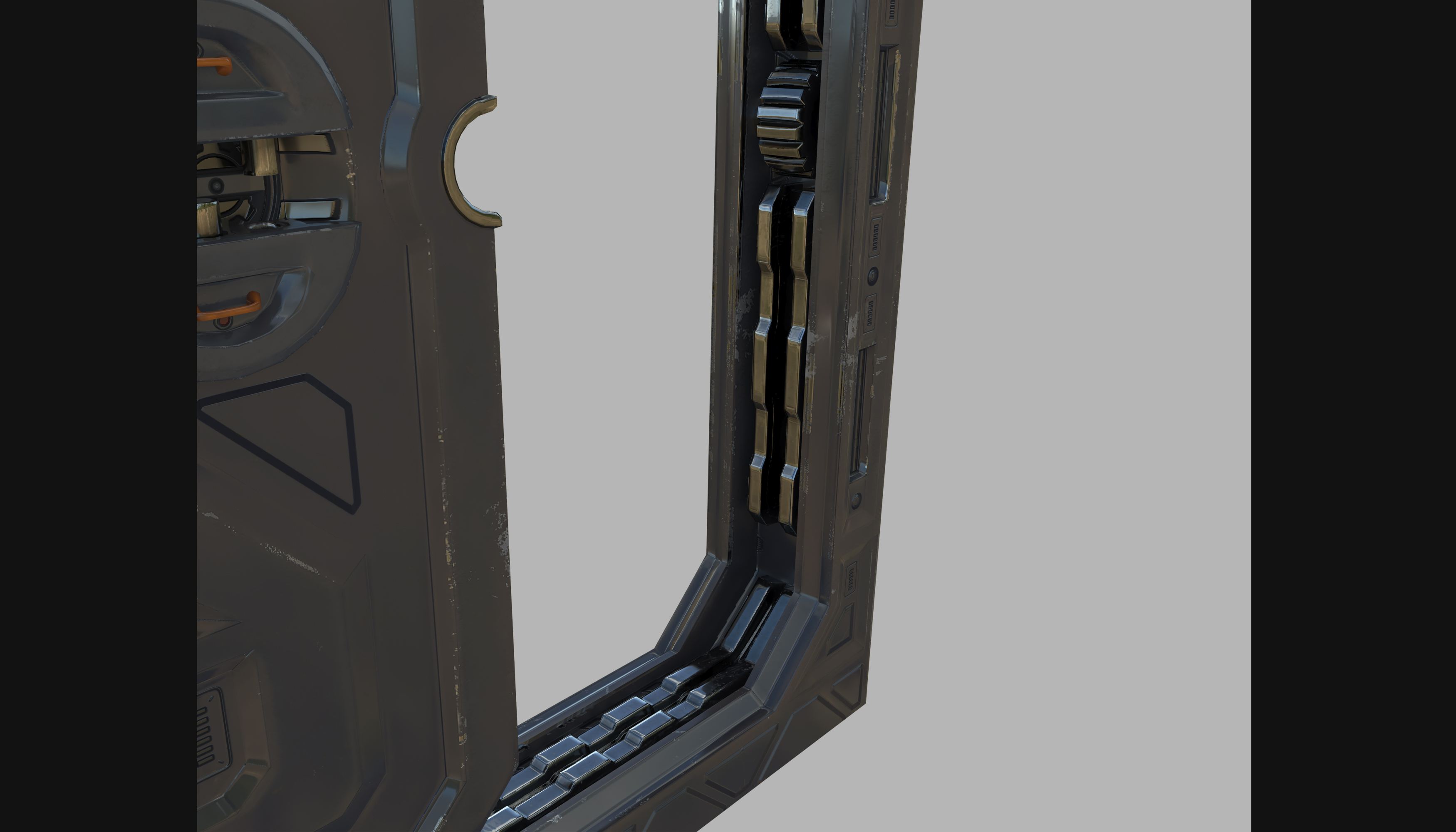 3D Sci-Fi Sliding Door - TurboSquid 1741323