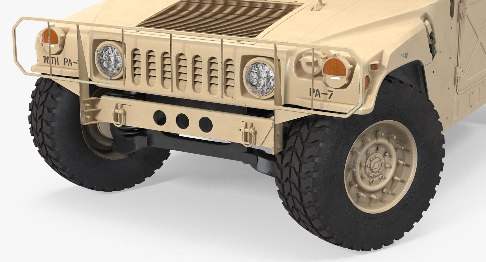 Hmmwv M998 Simple Interior 3d Model