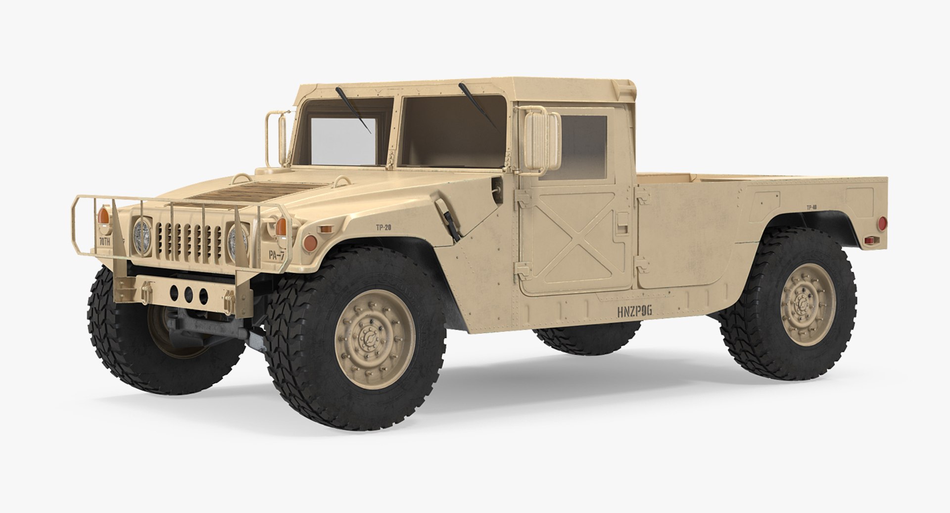 hmmwv m998 simple interior 3d model