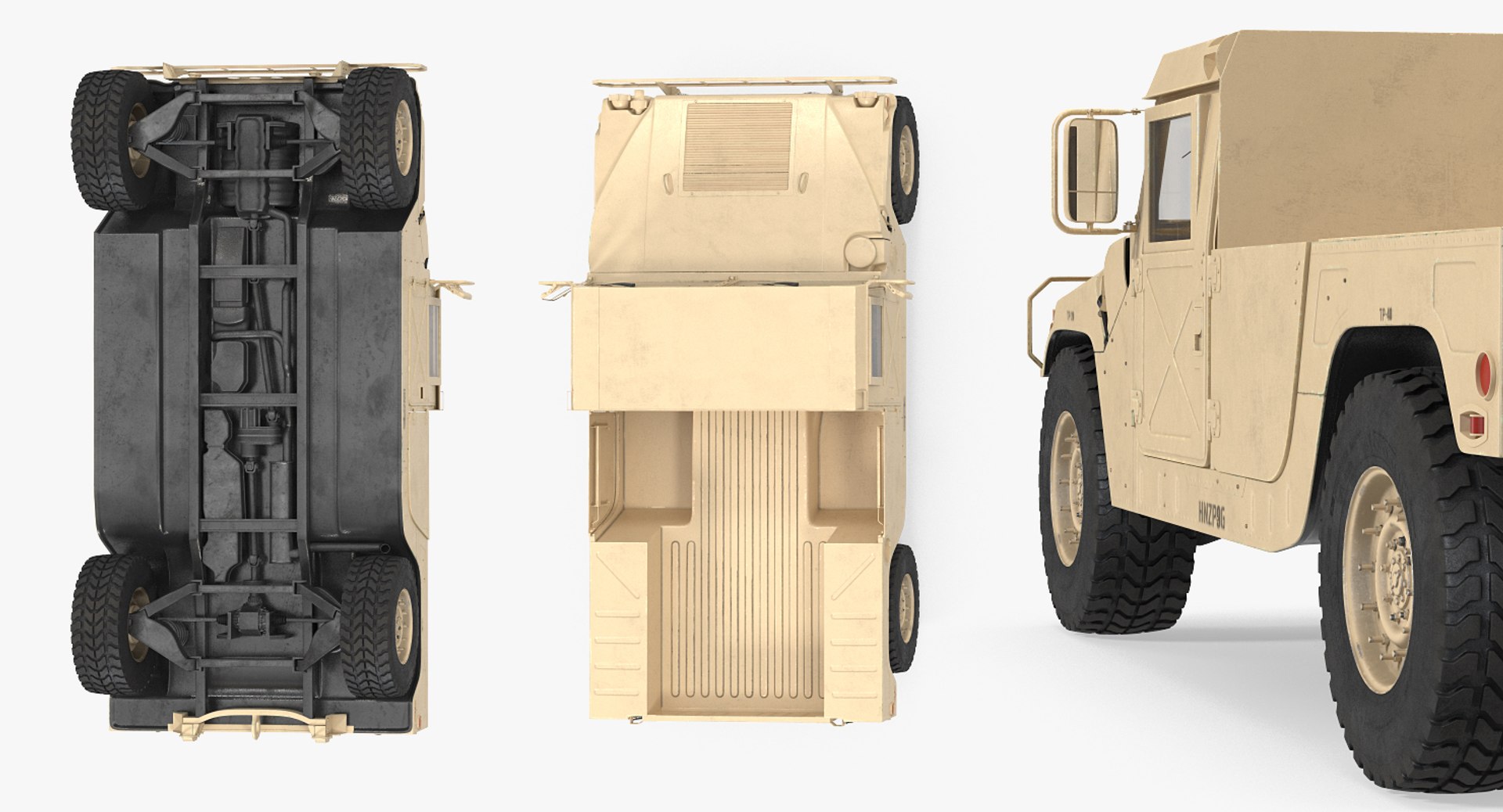 Hmmwv M998 Simple Interior 3d Model