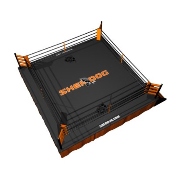 3d model boxing ring