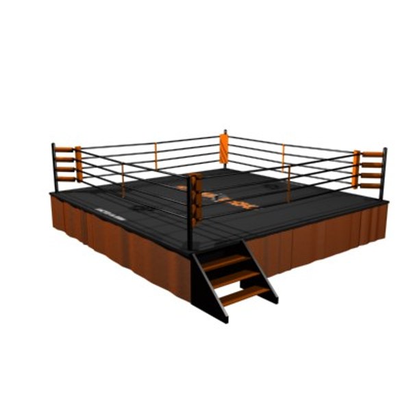 3d model boxing ring