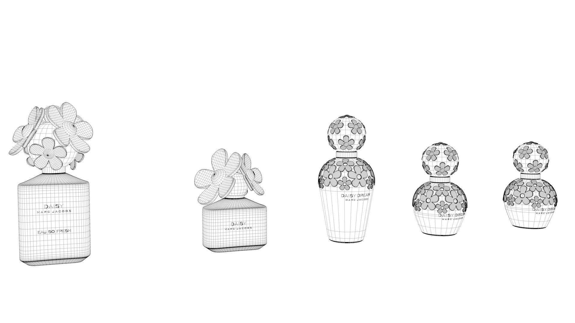 MARC JACOBS - FRAGRANCE SETS 3D Model - TurboSquid 2242126