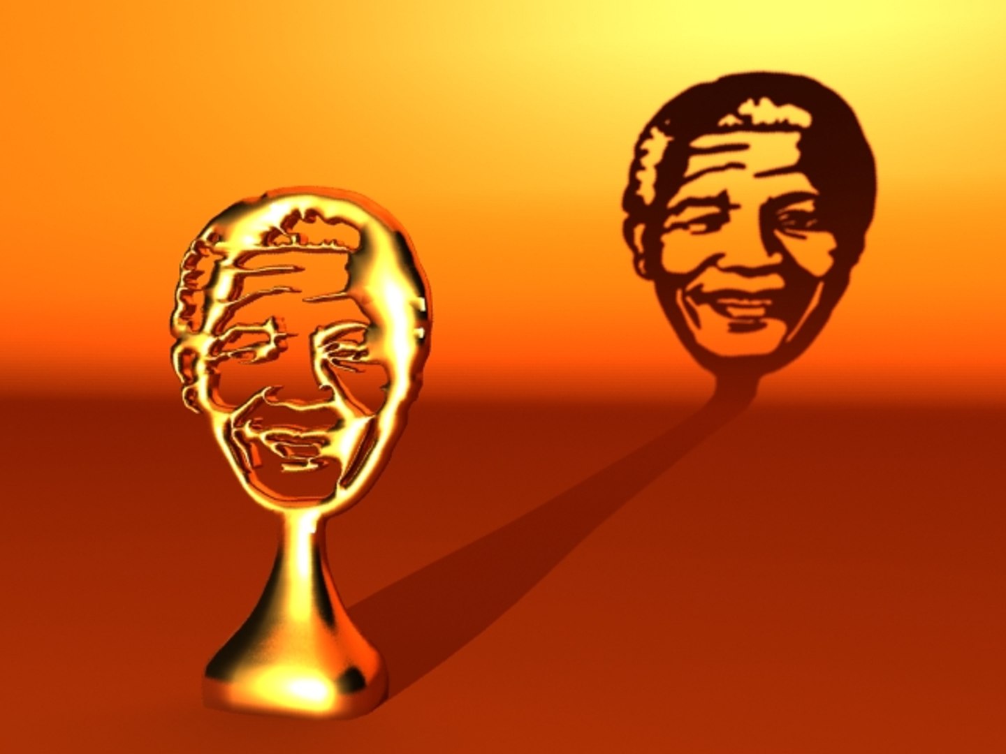 Nelson Mandela Trophy 3d Model