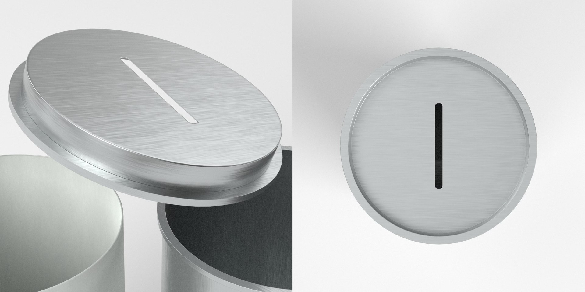 Cylindrical Money Box 3D Model - TurboSquid 2124034