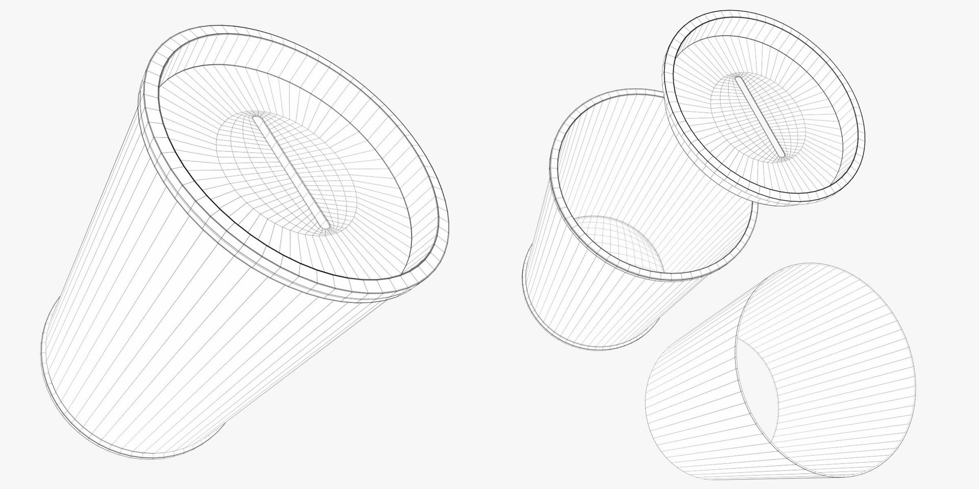 Cylindrical Money Box 3D Model - TurboSquid 2124034