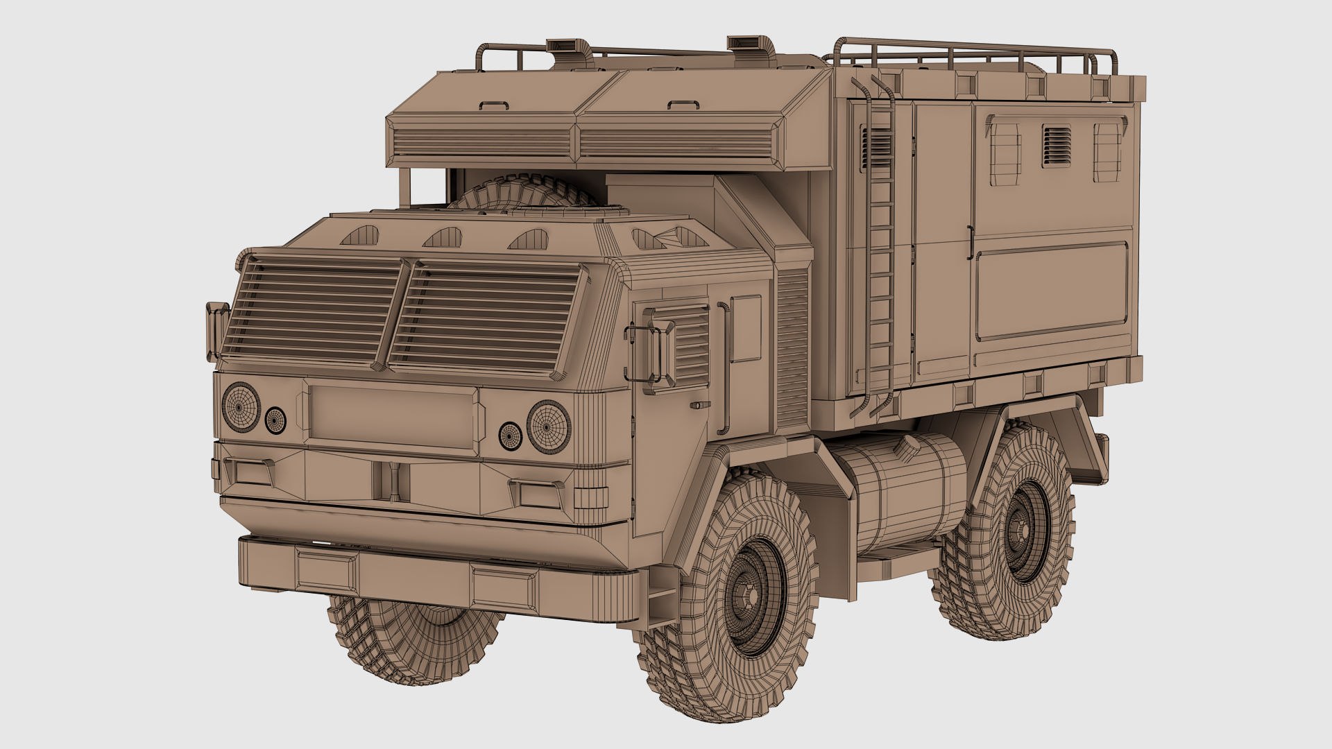 Goliath Military Truck Concept 3D Model - TurboSquid 2268537