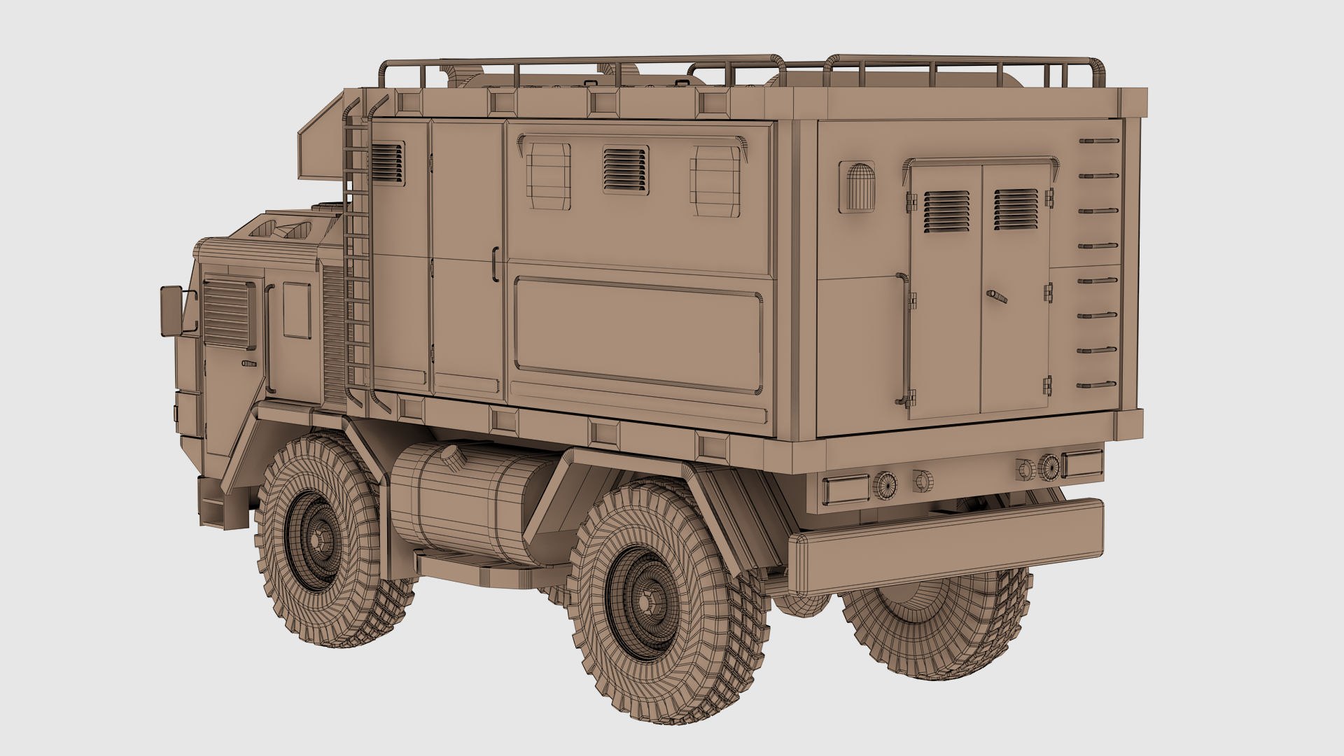 Goliath Military Truck Concept 3D Model - TurboSquid 2268537