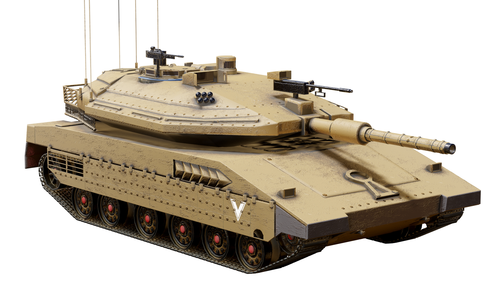 3D merkava main battle tank model - TurboSquid 1652492