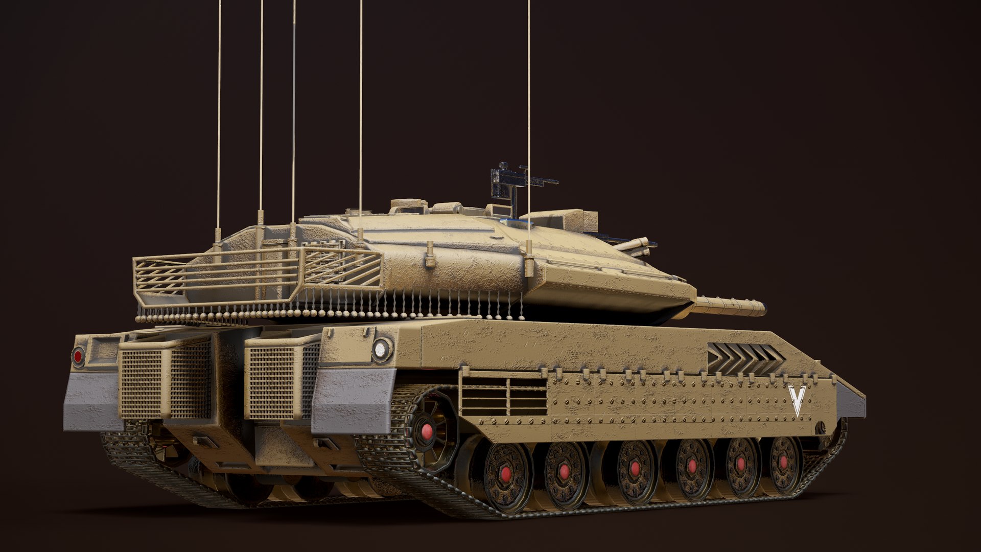 3D Merkava Main Battle Tank Model - TurboSquid 1652492