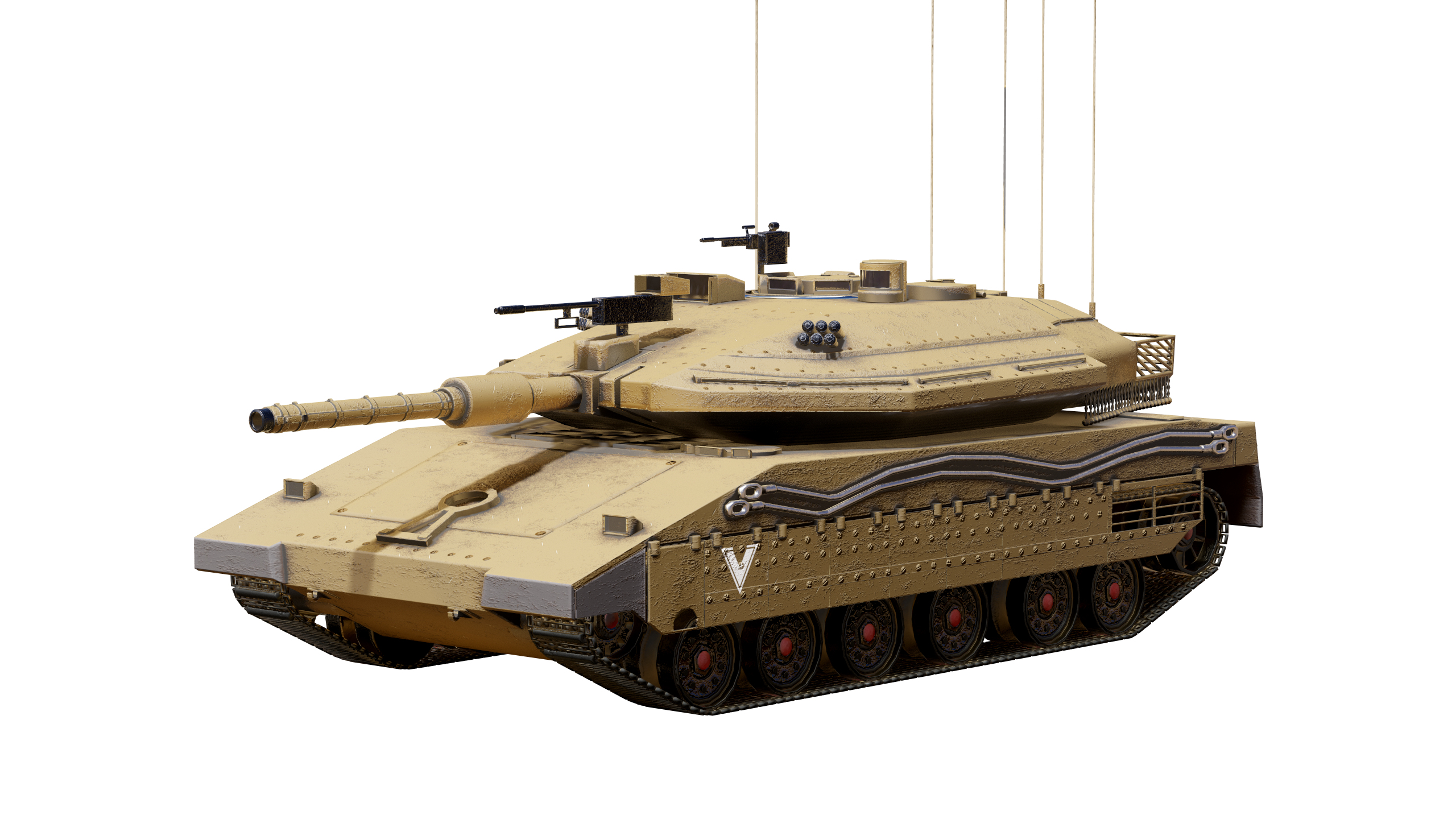 3D merkava main battle tank model - TurboSquid 1652492