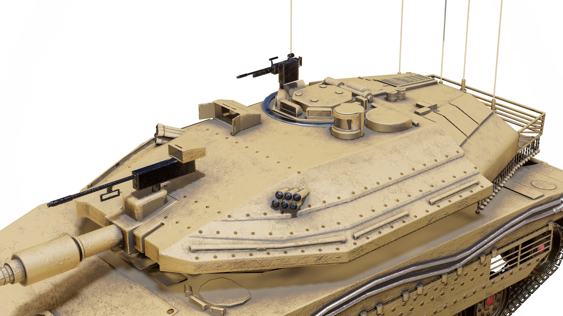 3D Merkava Main Battle Tank Model - TurboSquid 1652492