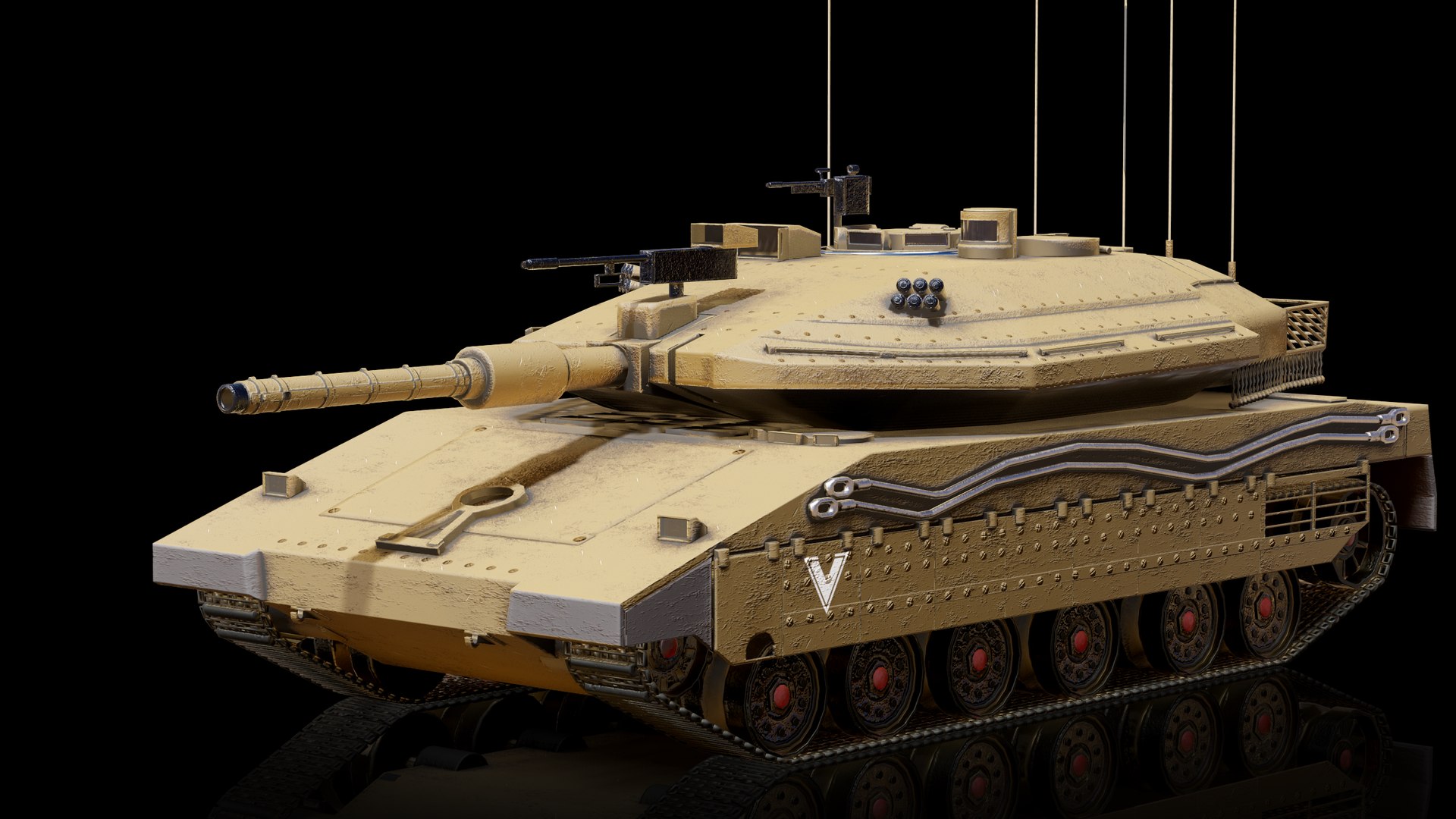 3D Merkava Main Battle Tank Model - TurboSquid 1652492