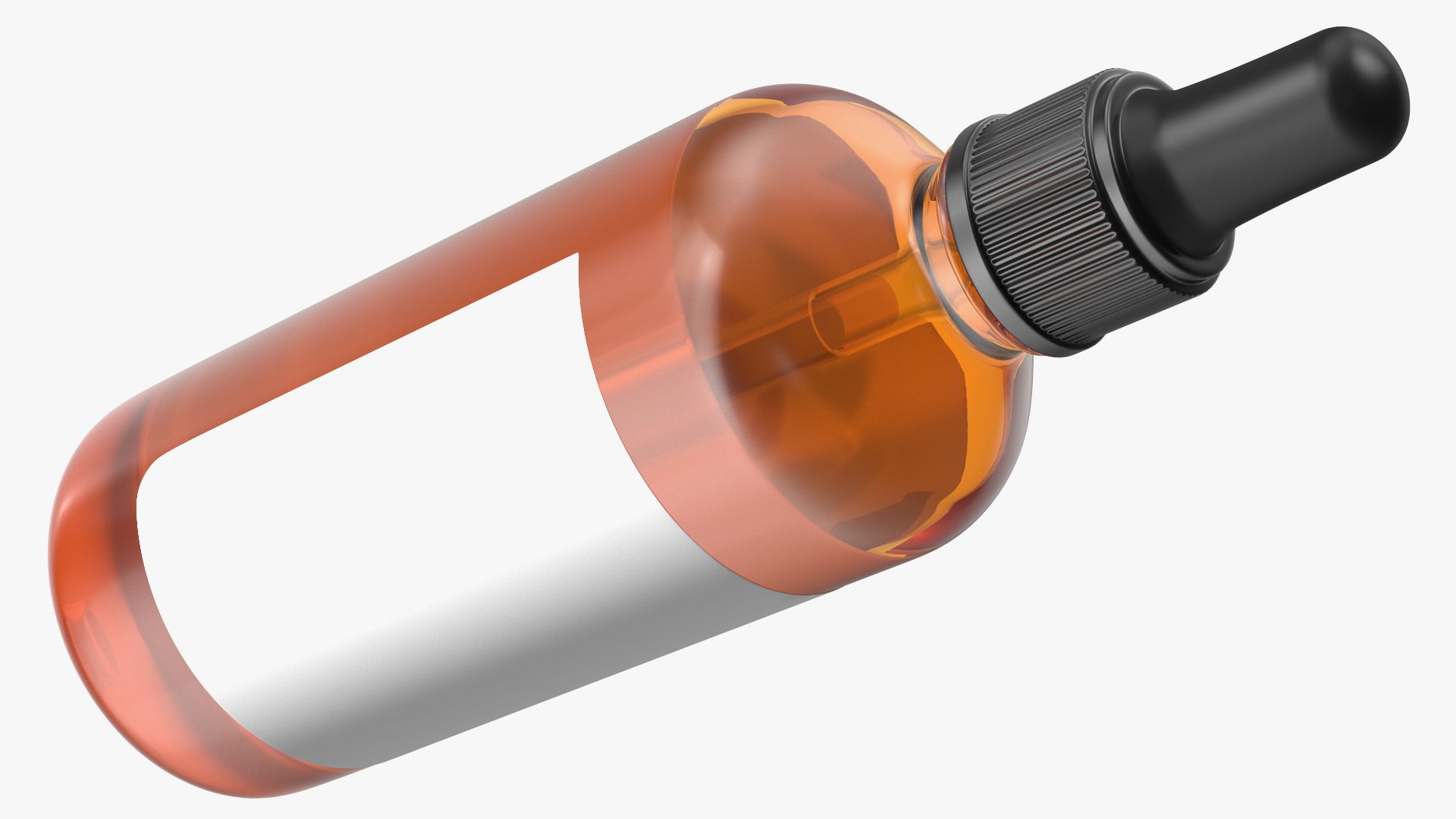 Amber Glass Dropper Bottle 100ml 3D Model - TurboSquid 1800488