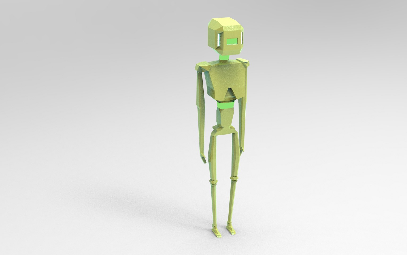 Cute Anthropomorphic Robot Model - TurboSquid 1947782