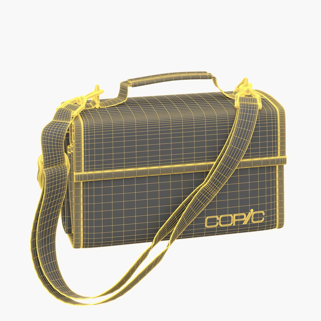 Copic Wallet Storage Boxes Bags And Tubes Model - TurboSquid 2088201