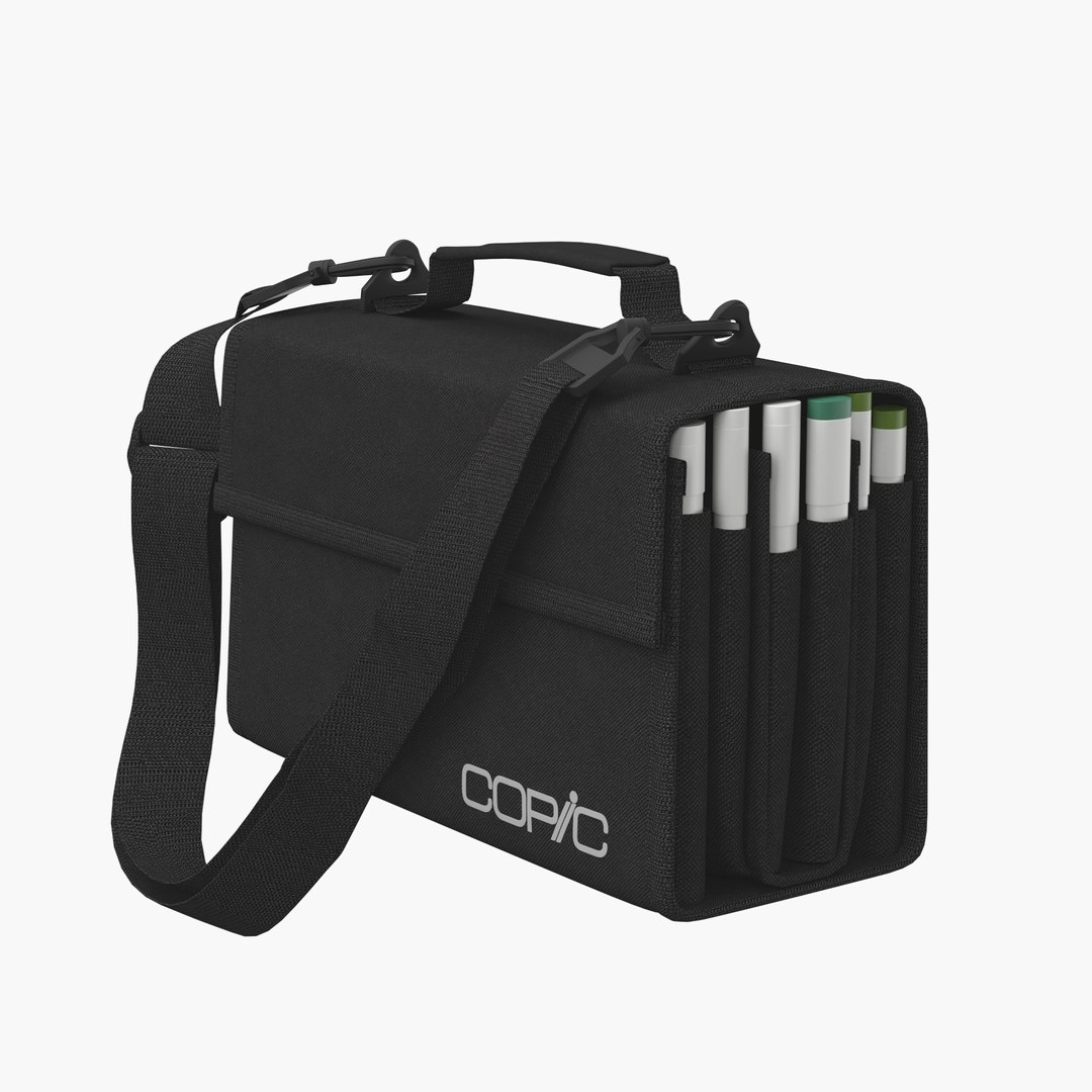 Copic Wallet Storage Boxes Bags And Tubes Model - TurboSquid 2088201