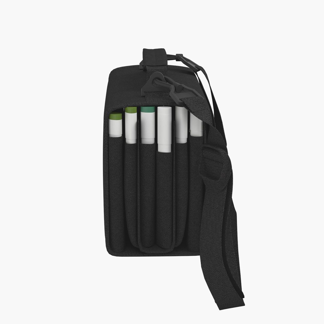 Copic Wallet Storage Boxes Bags And Tubes Model - TurboSquid 2088201