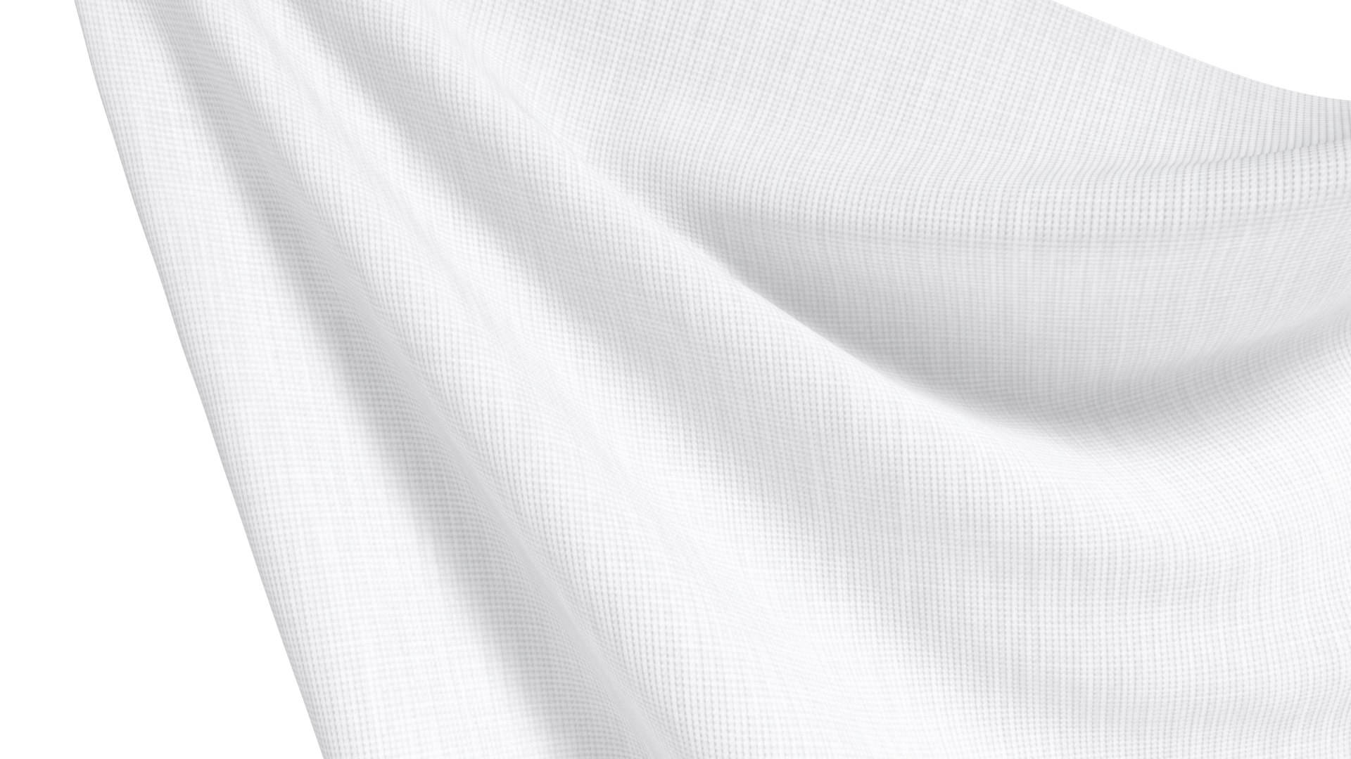 3D White Fabric Drapery 2 Types - Wrinkled Cotton Textile Material ...