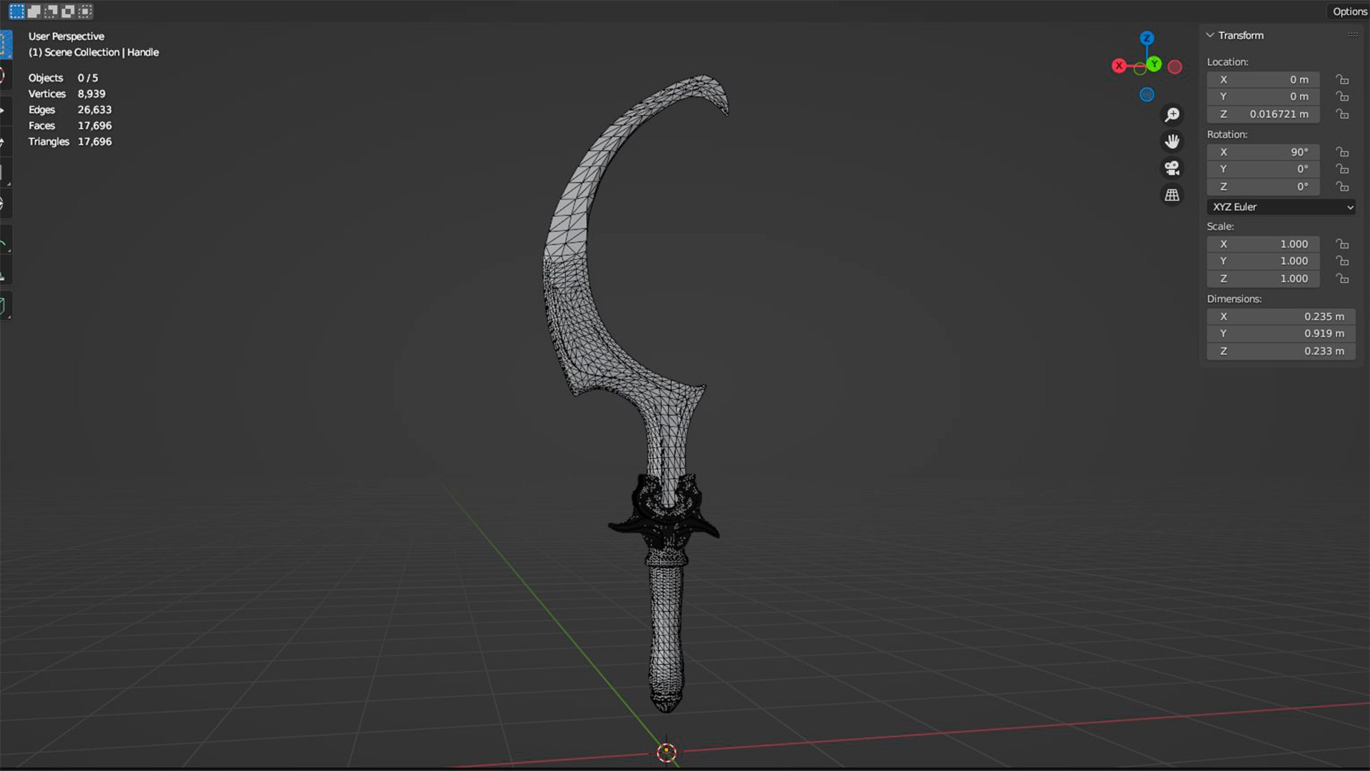 Khatar Swor-like Weapon 3D - TurboSquid 2040019