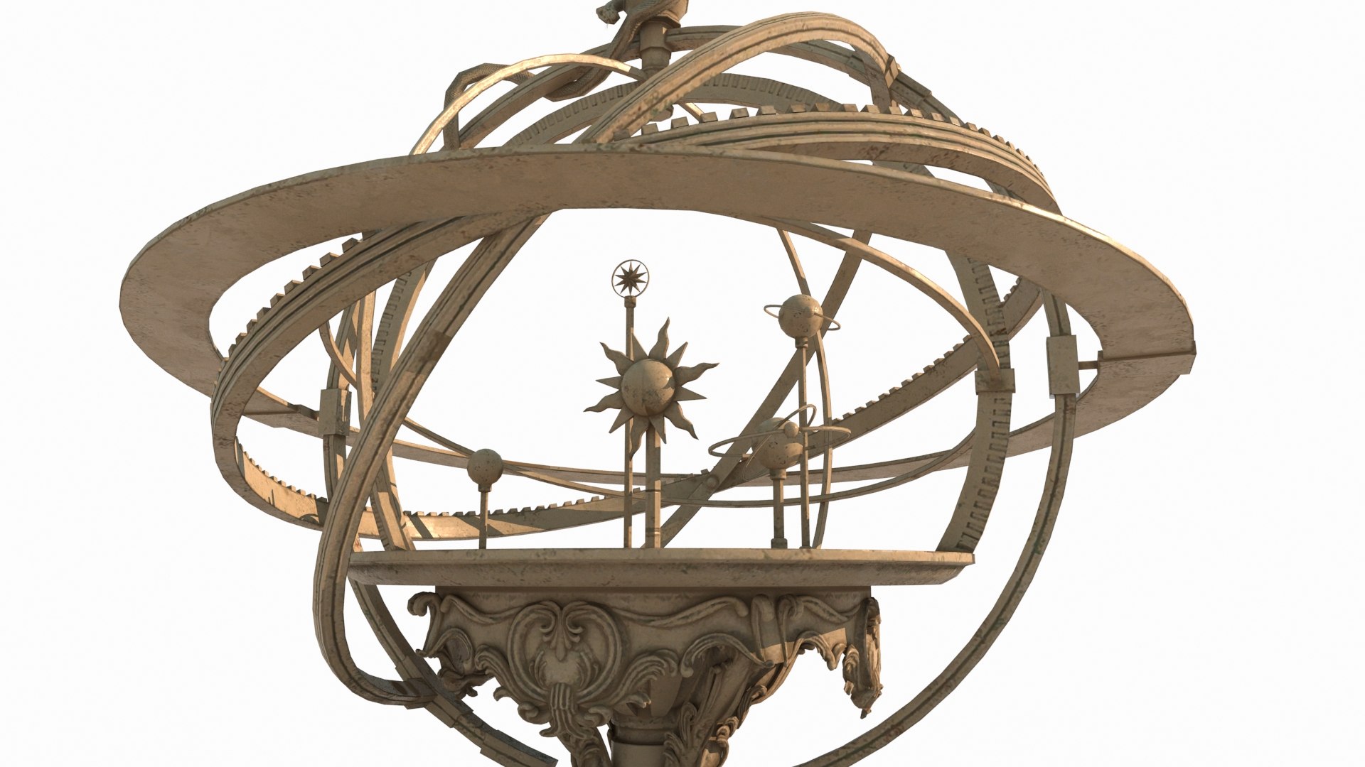 Ancient Astronomical Solar System Sculptures 3D Model - TurboSquid 2397514