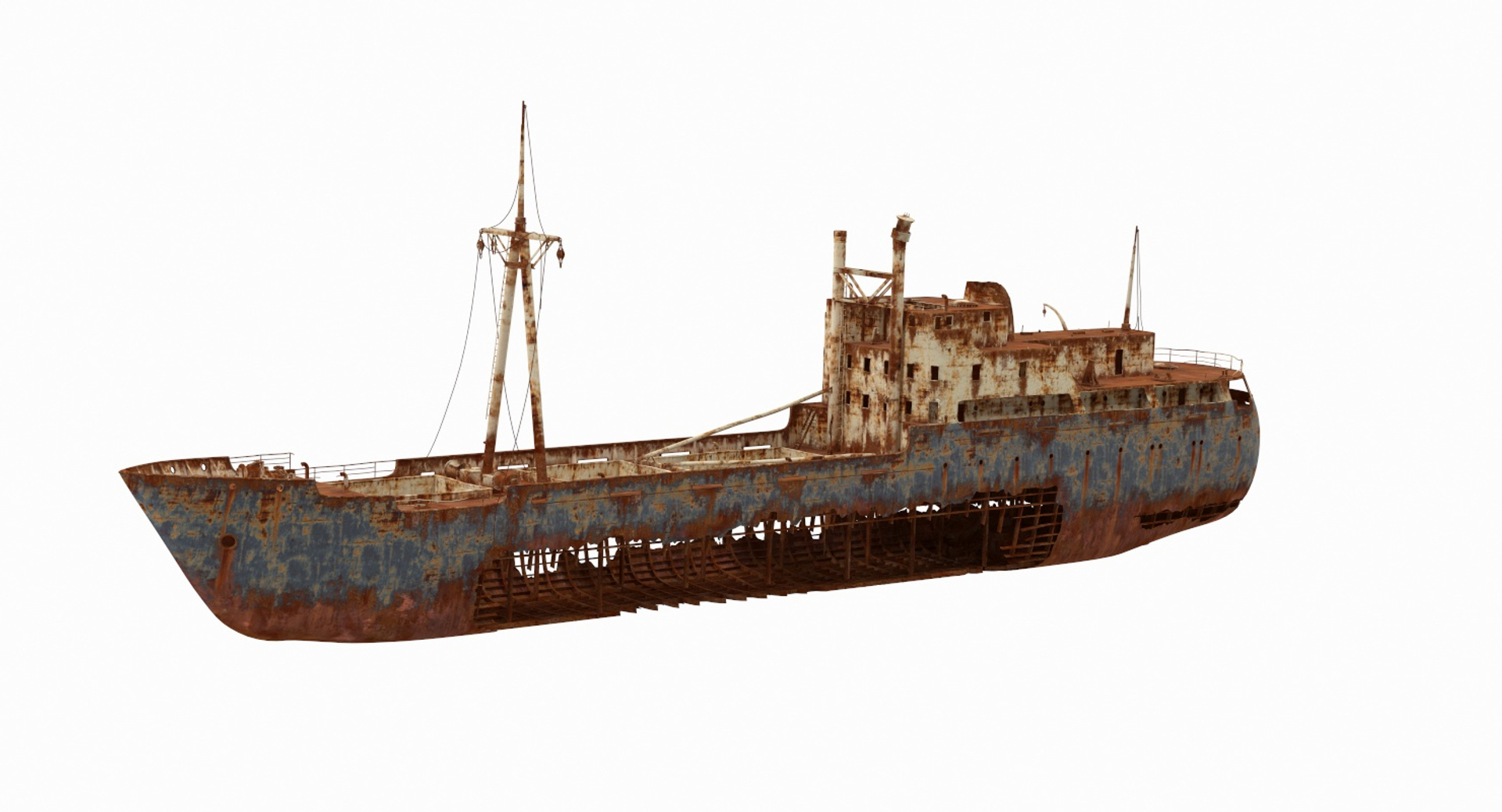 3D Shipwreck Ship Wreck Model - TurboSquid 1407020