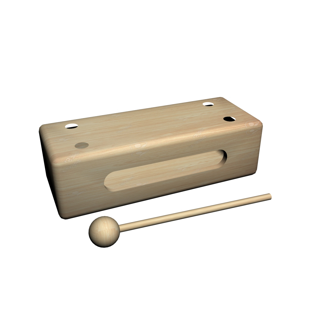 Wood Block Drum Percussion Model - TurboSquid 1376212