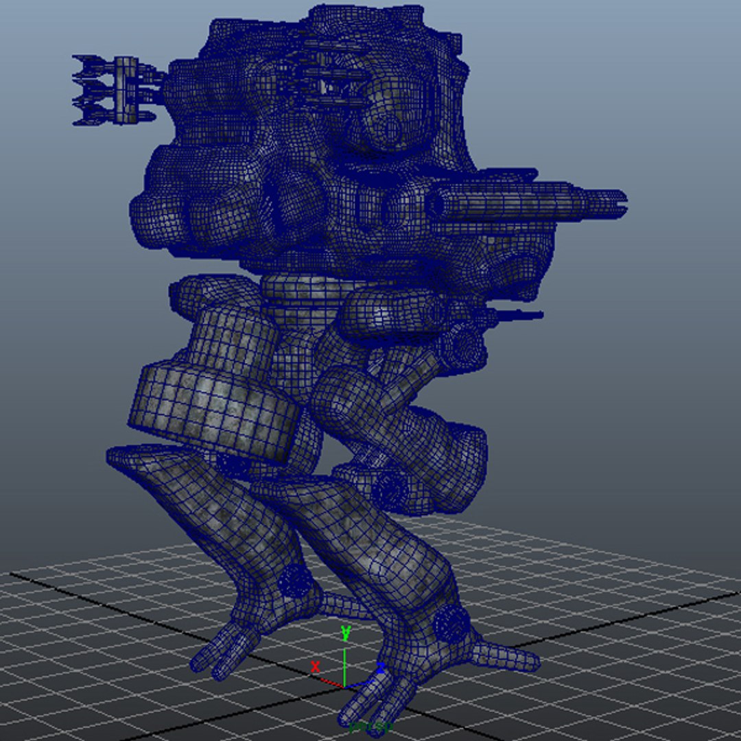 3d Model Robot Mech Rigged