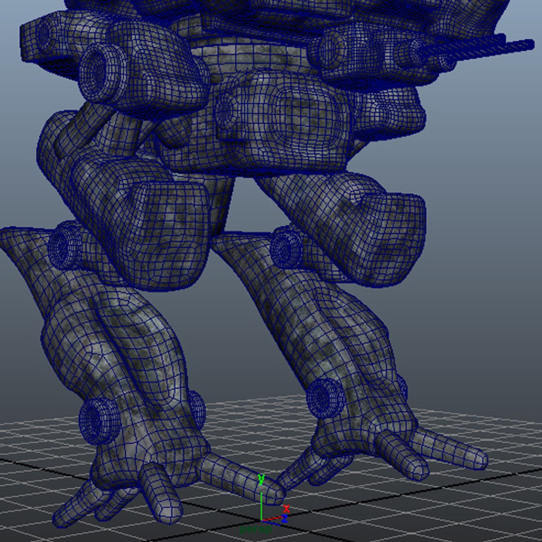 3d Model Robot Mech Rigged