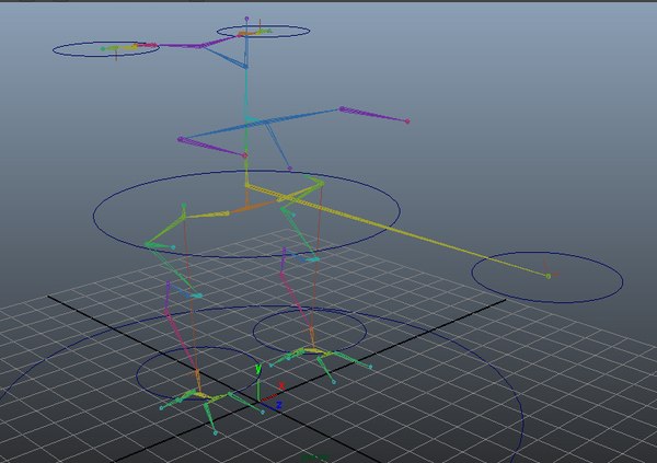 3d model robot mech rigged