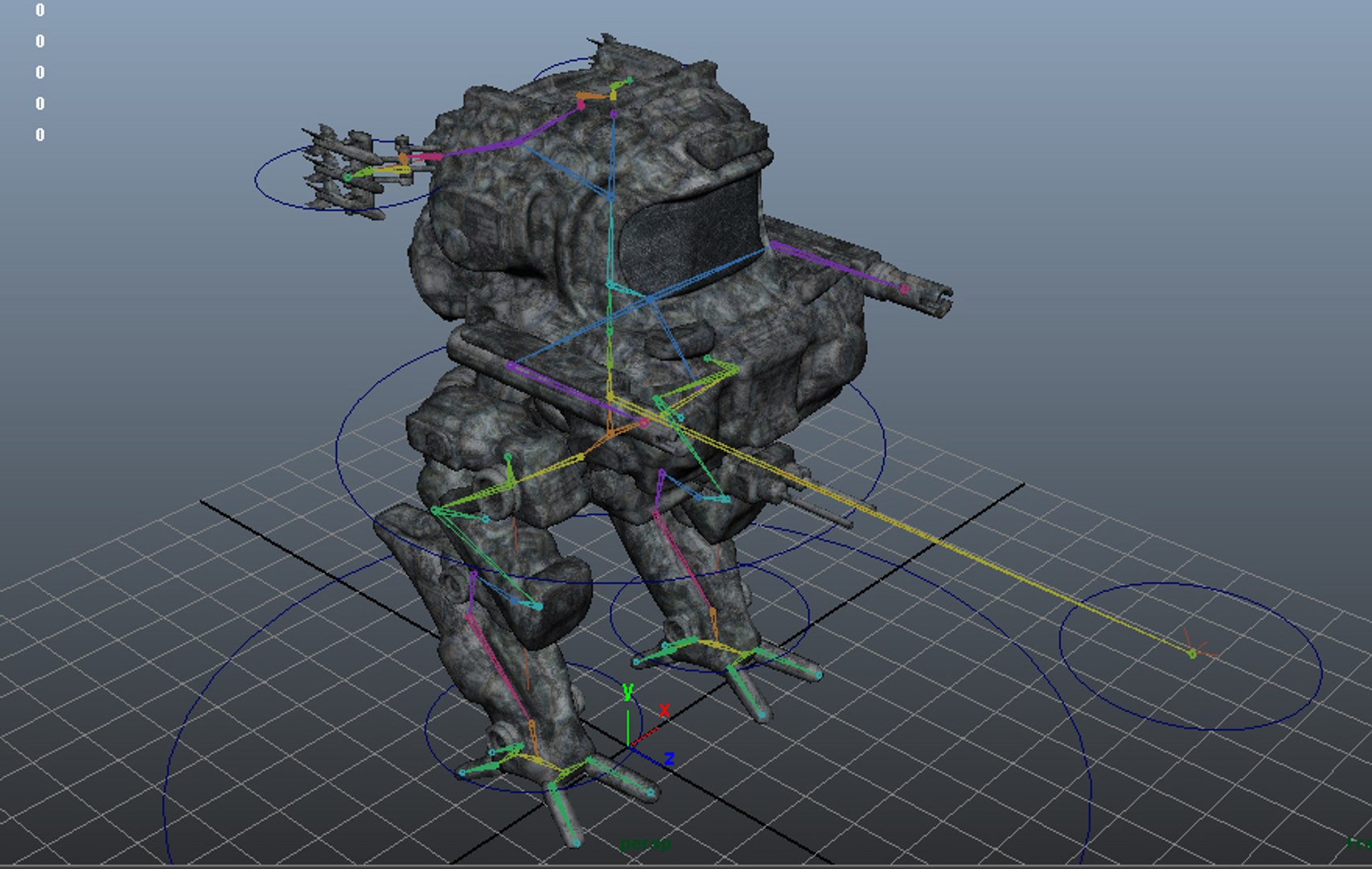3d Model Robot Mech Rigged