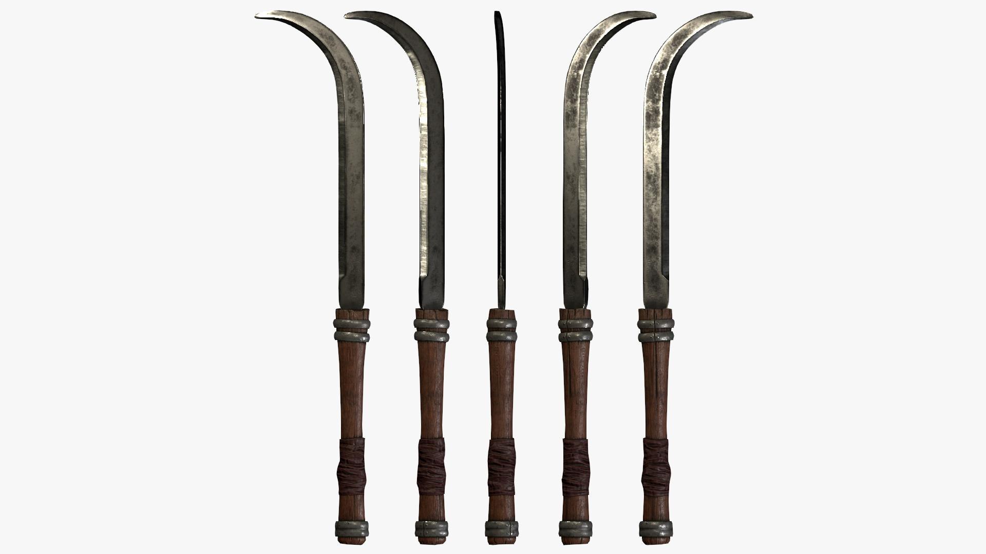 Fantasy Sword RPG Dacian Falx Curved Blade Sword Sickle Siege Hook ...