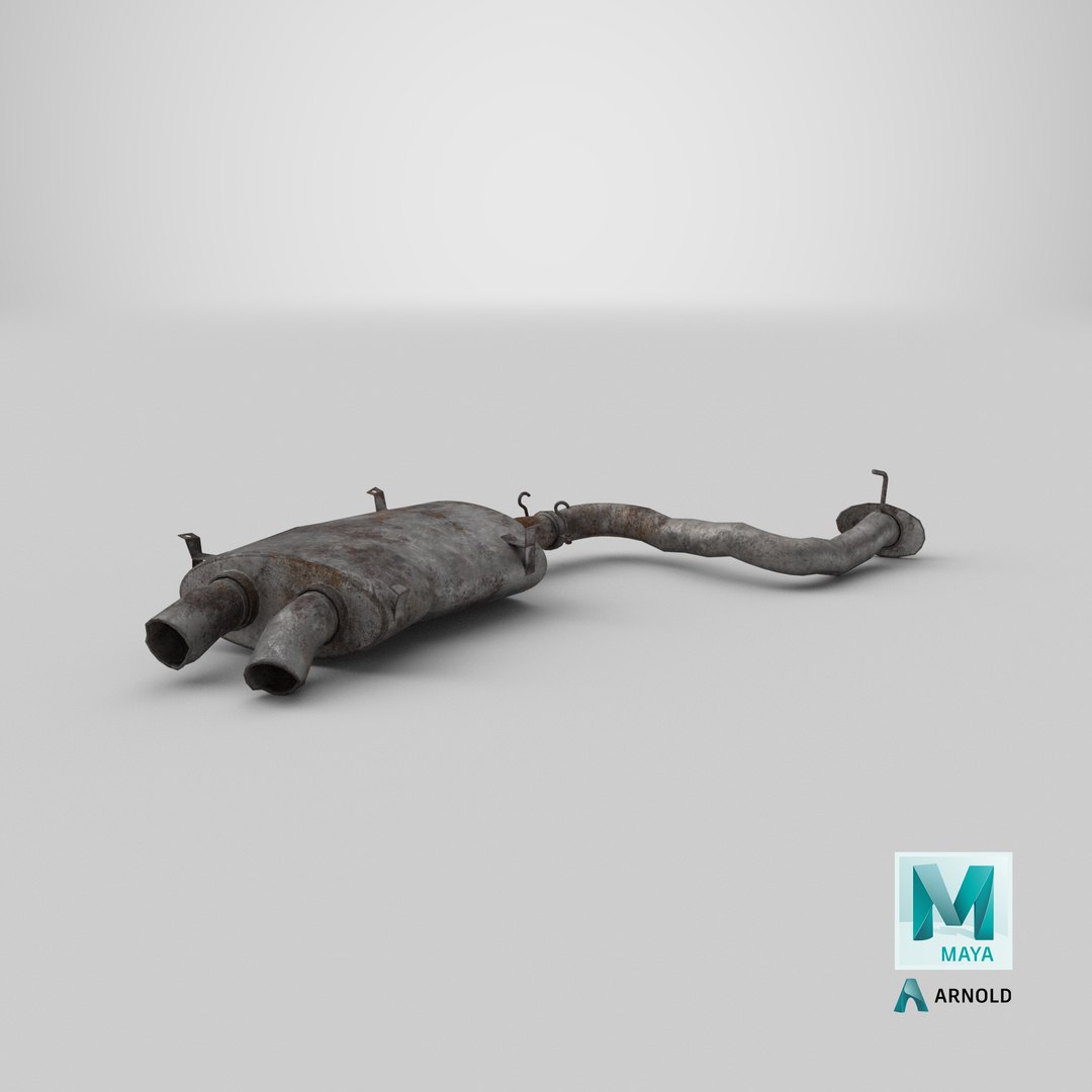 3D Vehicle Mechanical Parts Muffler model - TurboSquid 1978615