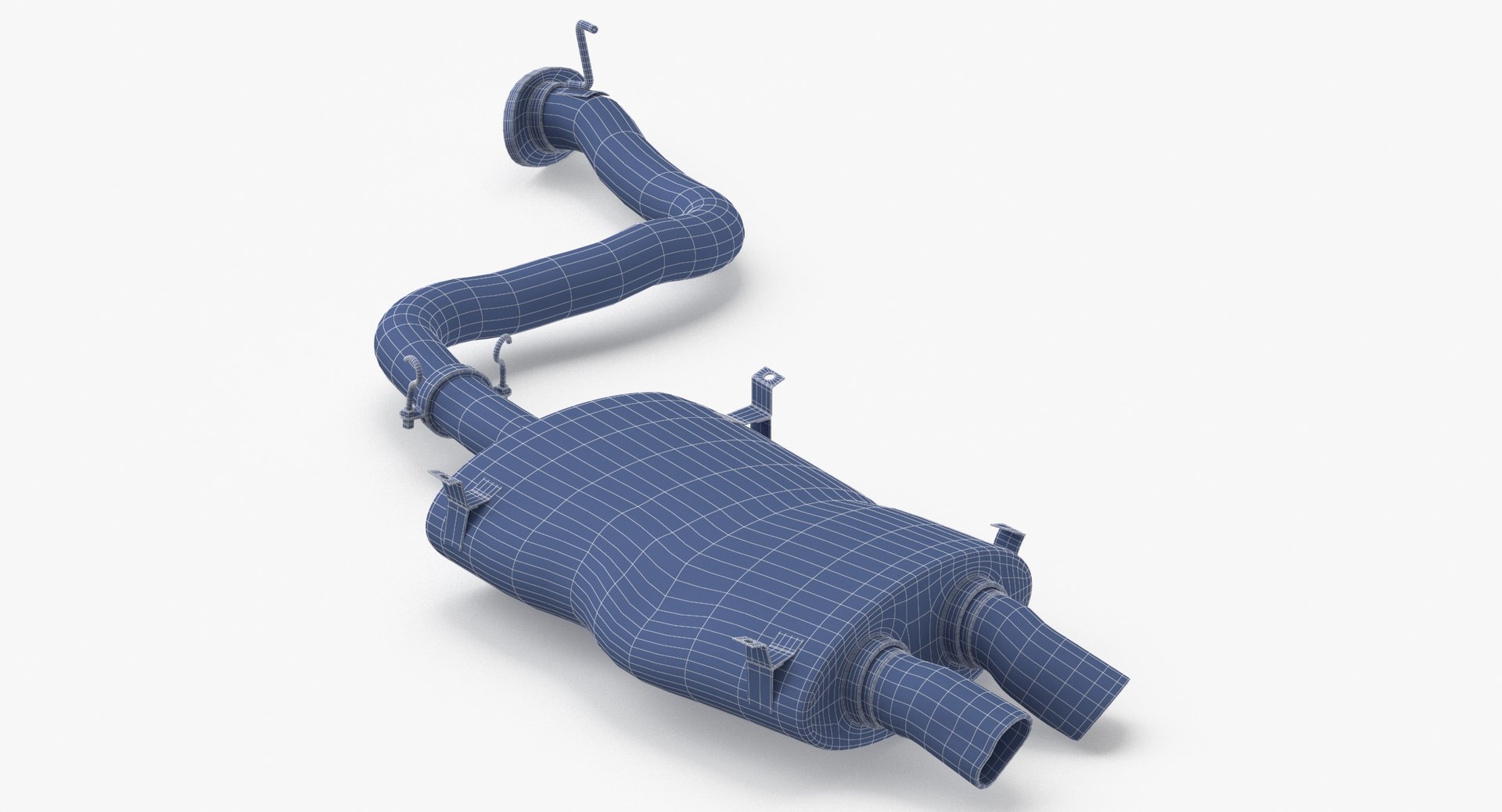 3D Vehicle Mechanical Parts Muffler Model - TurboSquid 1978615