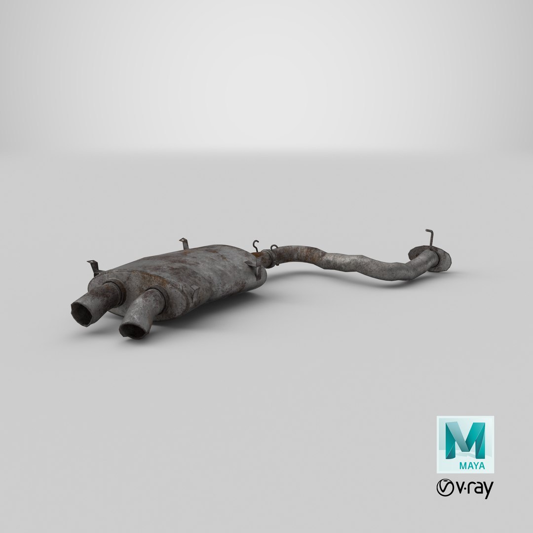 3D Vehicle Mechanical Parts Muffler model - TurboSquid 1978615