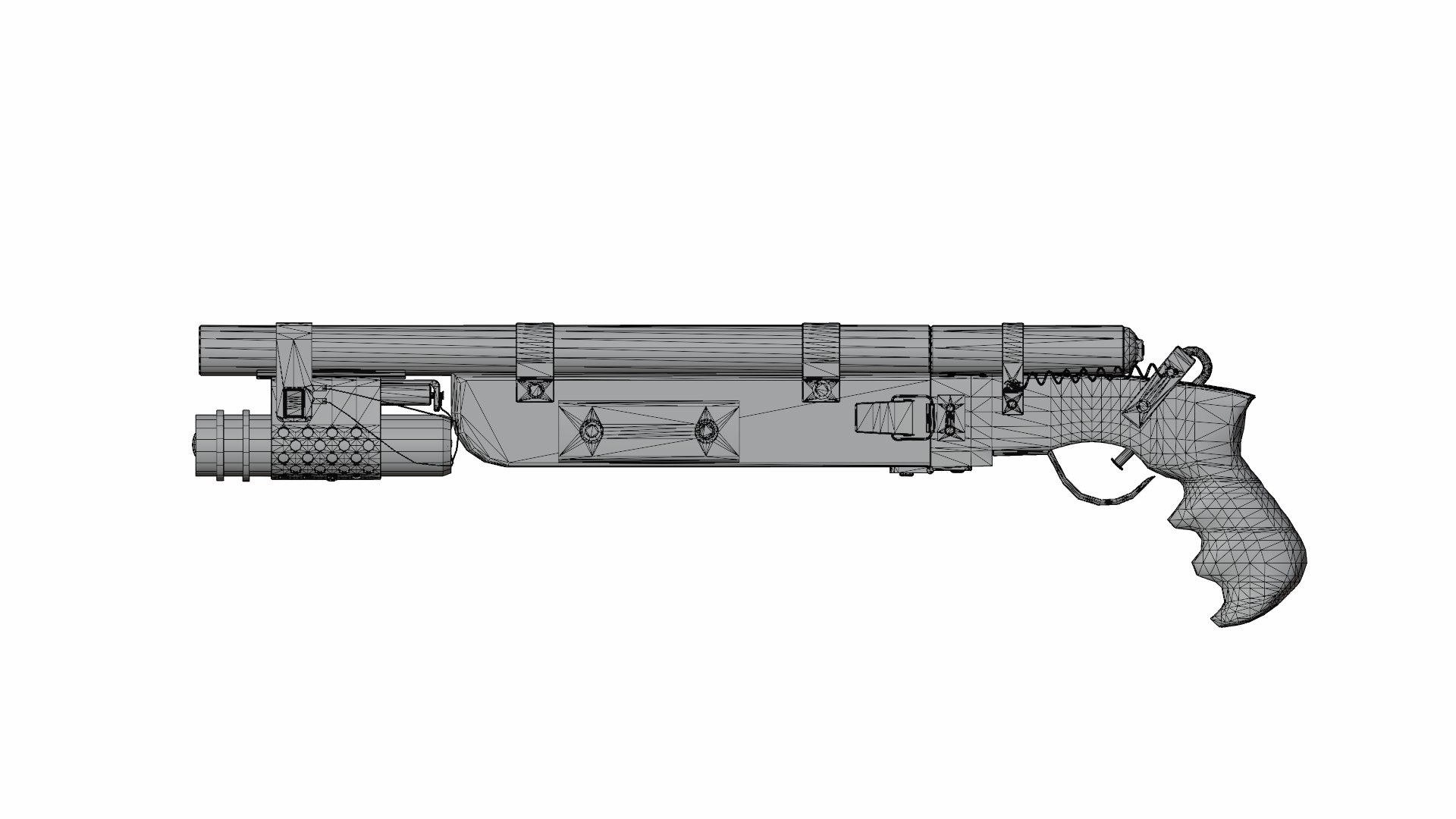 Post Apocalypse Shotgun 3D Model - TurboSquid 1918072