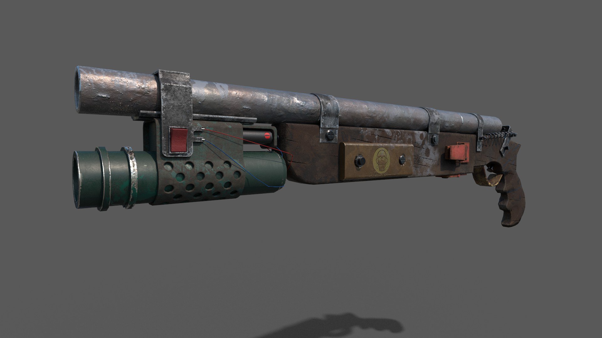Post Apocalypse Shotgun 3D Model - TurboSquid 1918072