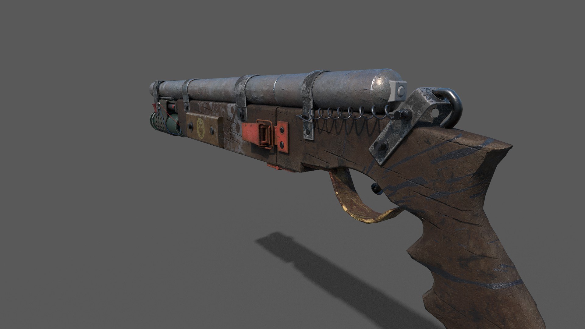 Post Apocalypse Shotgun 3D Model - TurboSquid 1918072