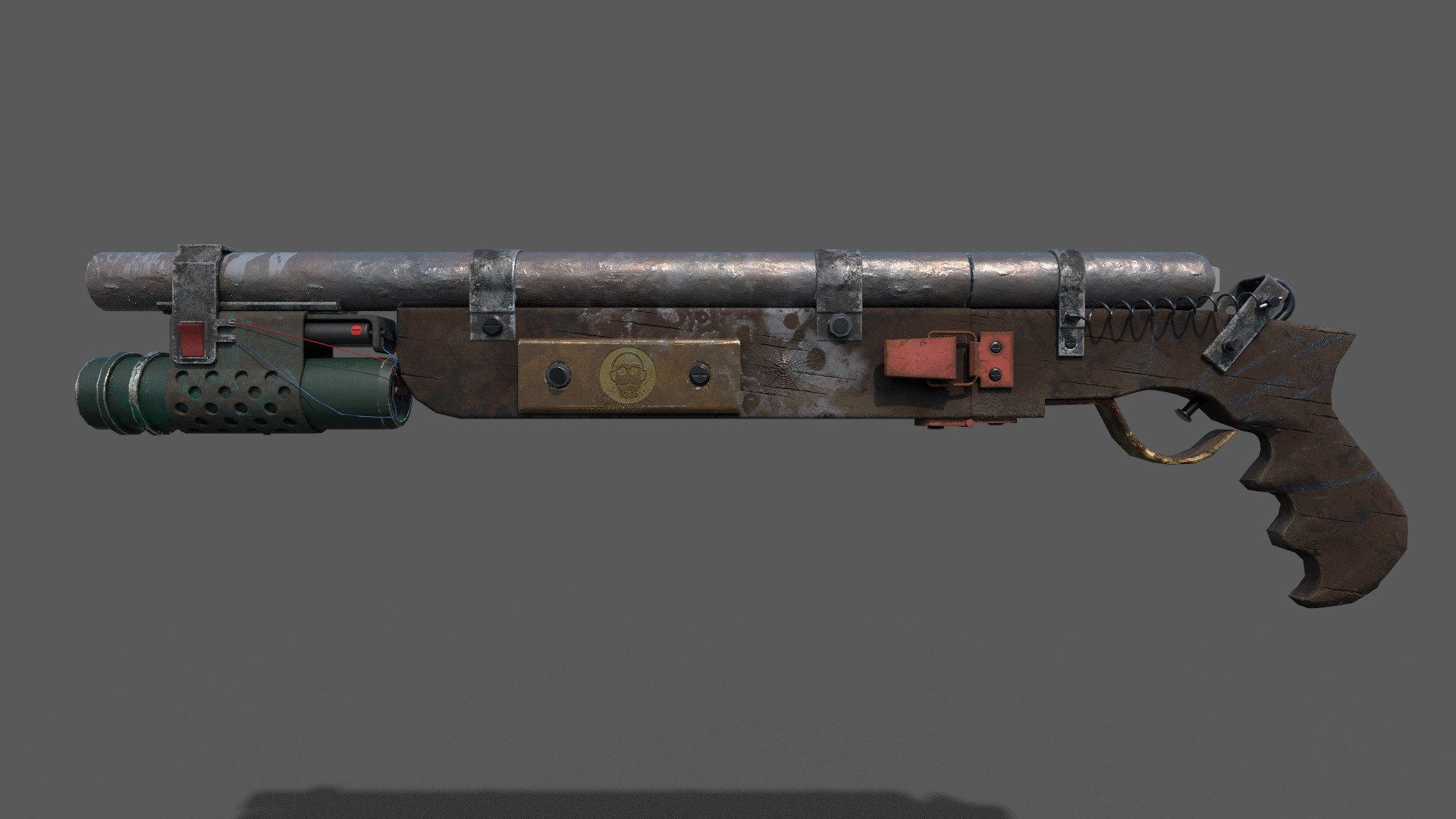 Post Apocalypse Shotgun 3D Model - TurboSquid 1918072