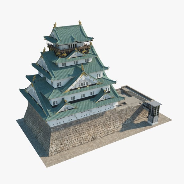 3D модель Osaka Castle - TurboSquid 1707429