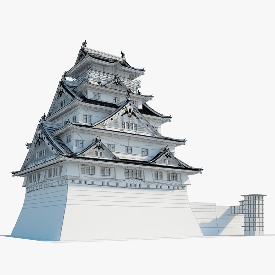 Osaka castle 3D model - TurboSquid 1707429