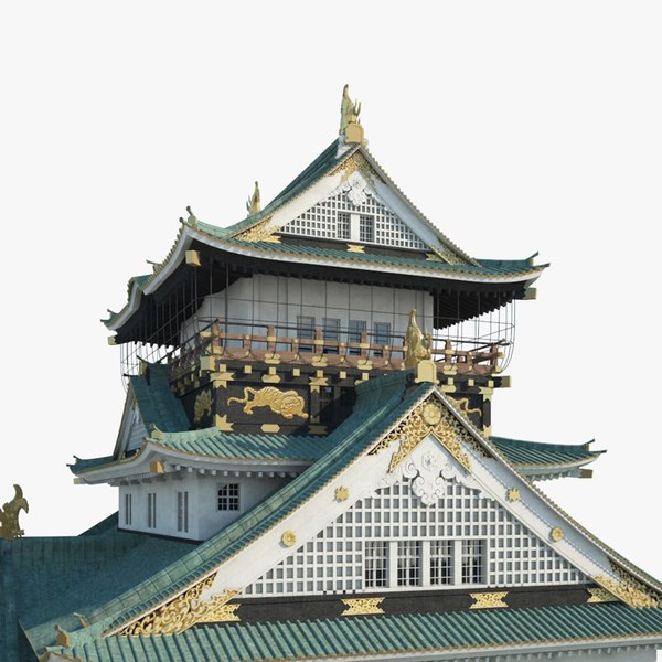 3D модель Osaka Castle - TurboSquid 1707429