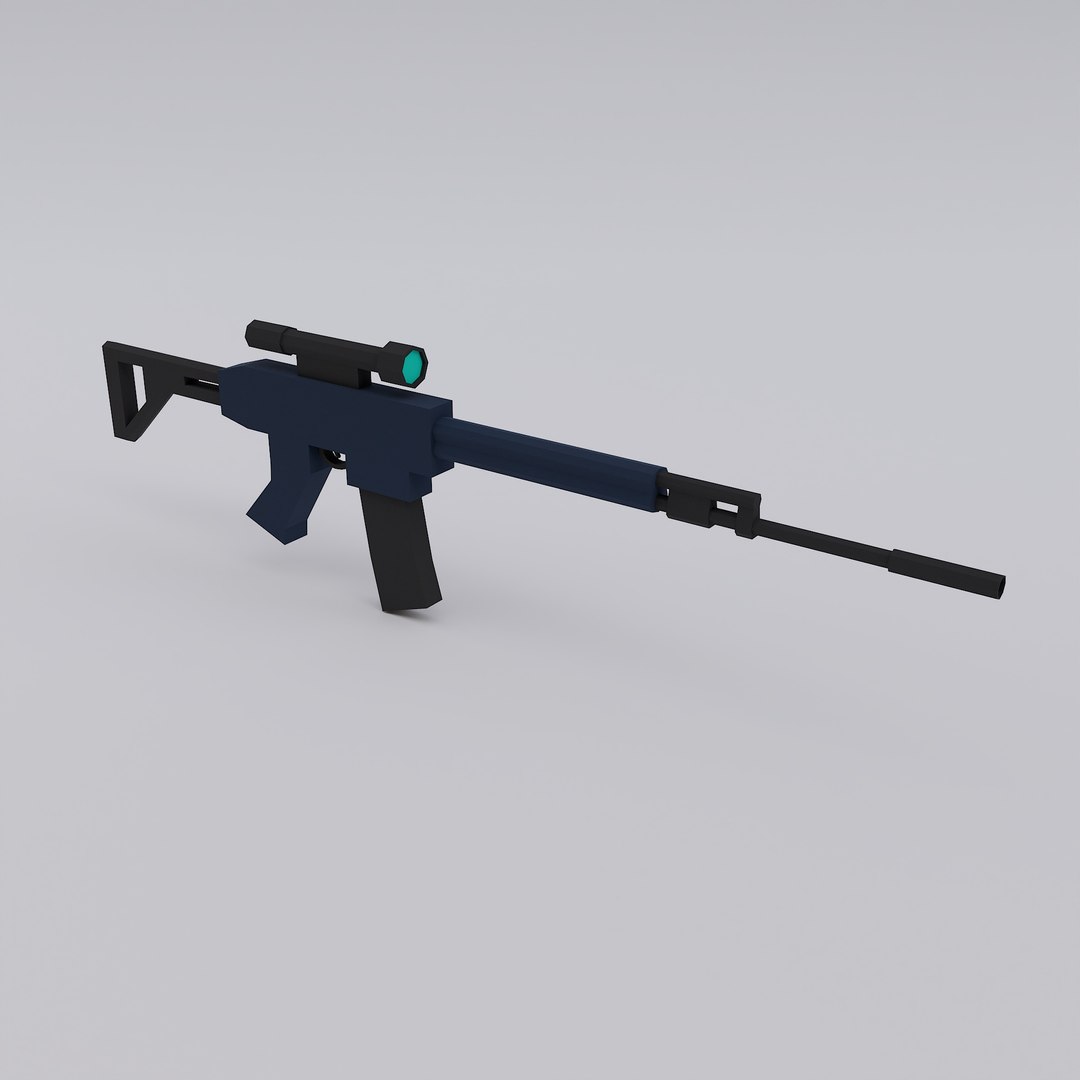 3D Pindad SS2 Sniper Rifle Gun - TurboSquid 1991563