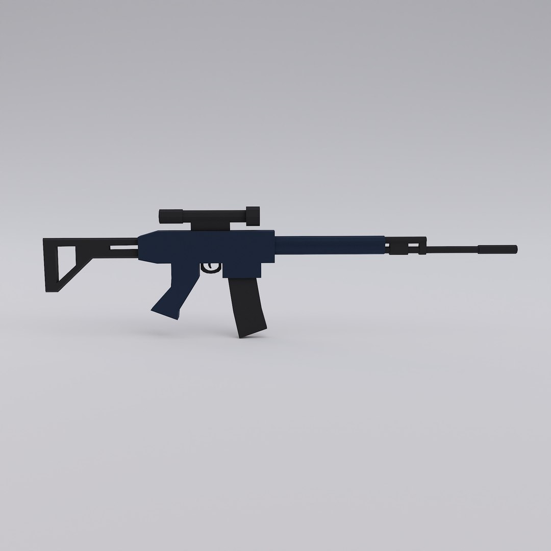 3D Pindad SS2 Sniper Rifle Gun - TurboSquid 1991563